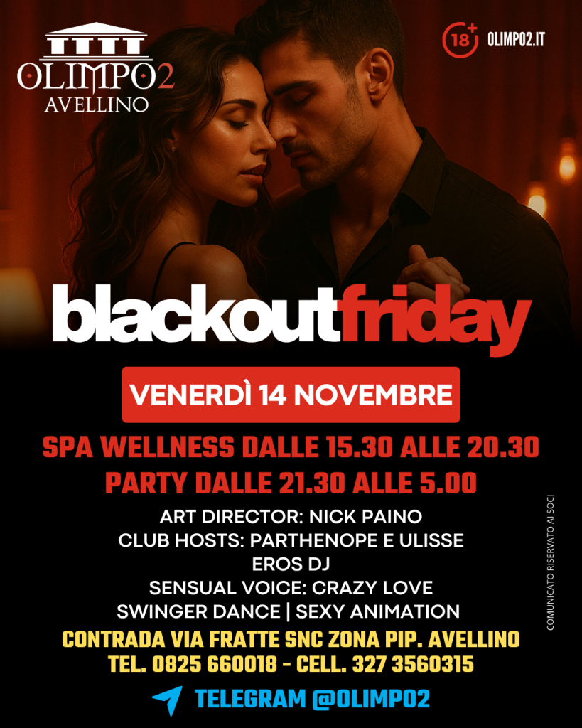 BLACKOUT FRIDAY - Olimpo 2 - Terme & Privè Club | Centro spa ...